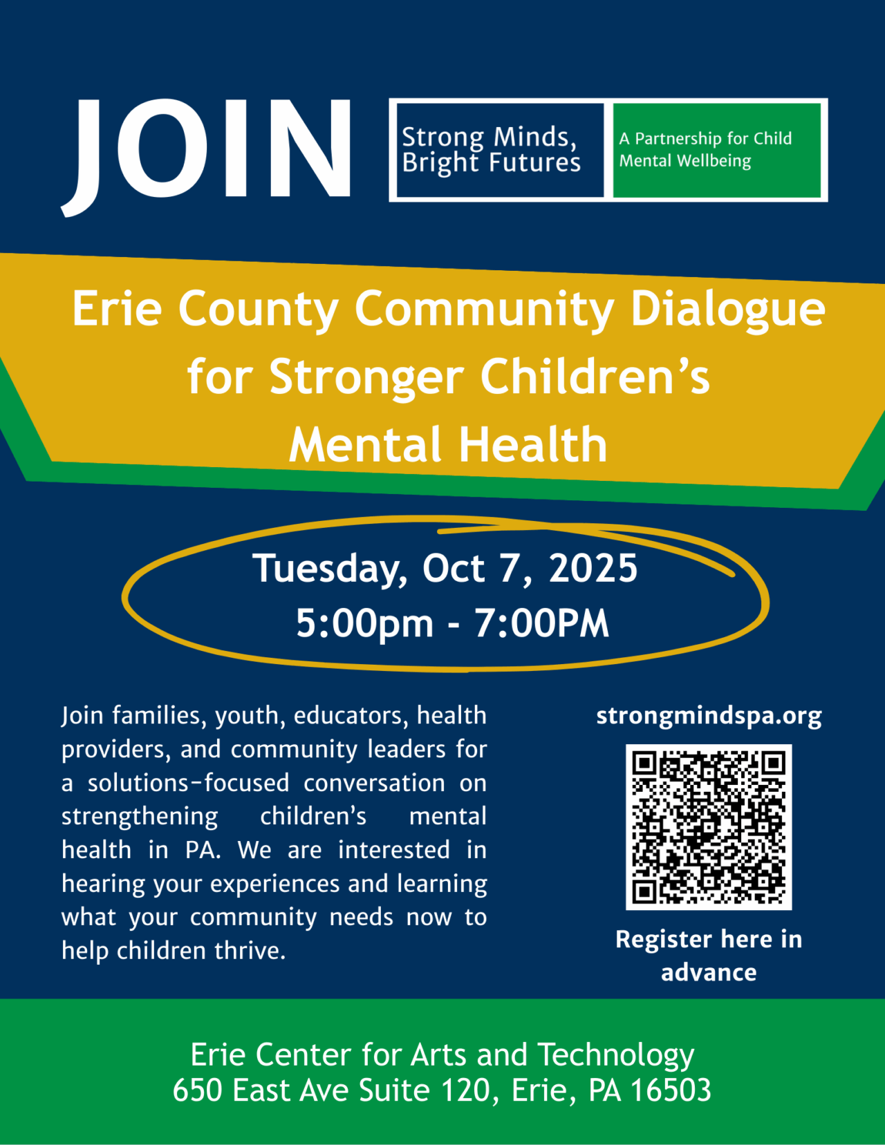 Erie County Community Dialogue for Stronger Children’s Mental Health ...